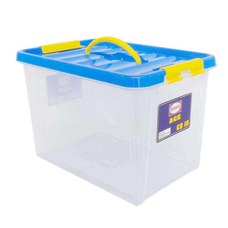 Jual Shinpo Kotak Penyimpanan Kontainer Plastik 16 Liter Ace Container ...