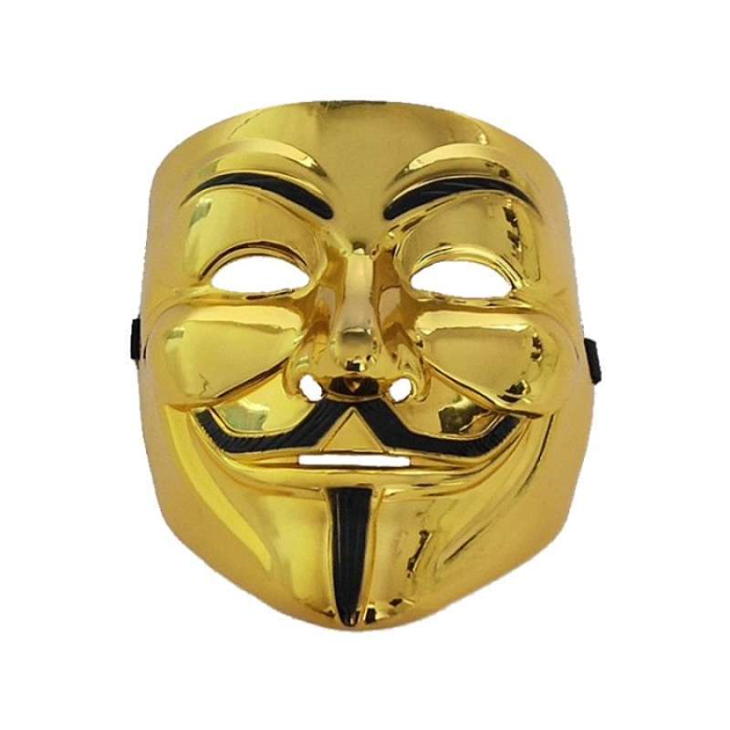 Jual Topeng Vendeta Emas Gold Mask Topeng Seram Topeng Horror 1020-2 ...