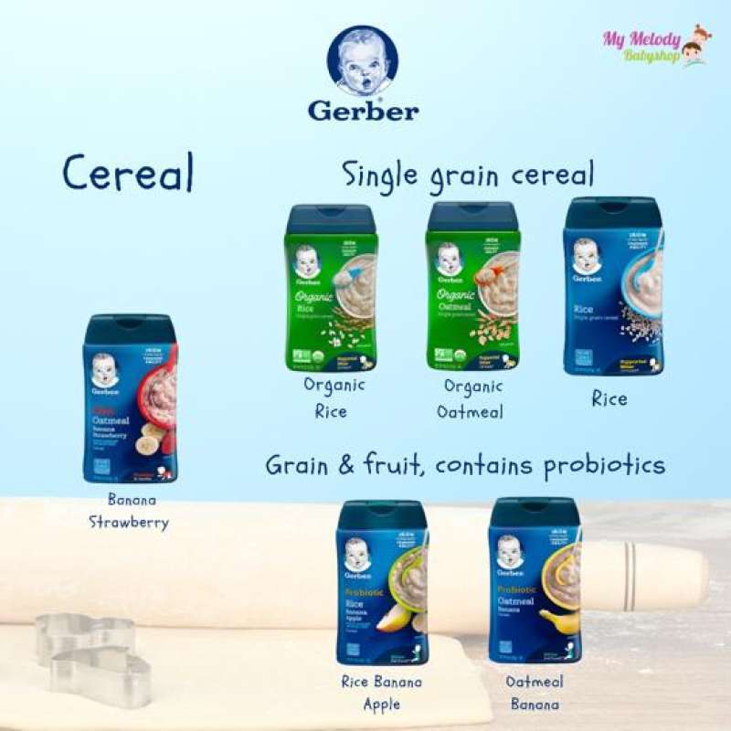 Jual Gerber Cereal dan Oatmeal Probiotic di Seller My Melody Babyshop ...