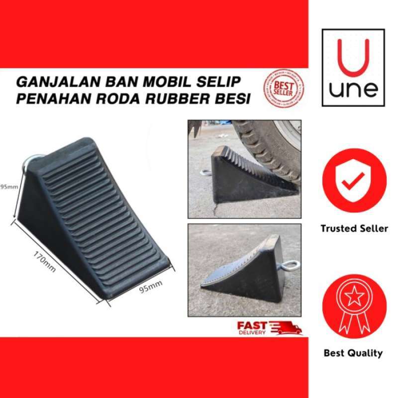 Promo Ganjelan Ban Mobil Parkir Penahan Roda / Rubber Wheel Parking ...