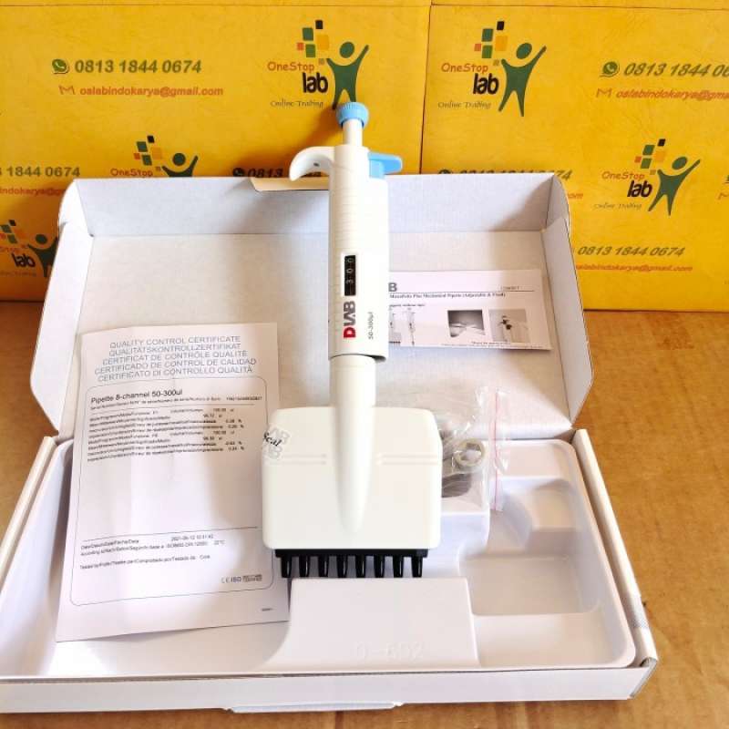 Promo DLAB Micropipette multi channel 50-300 uL mikropipet 8 channel ...