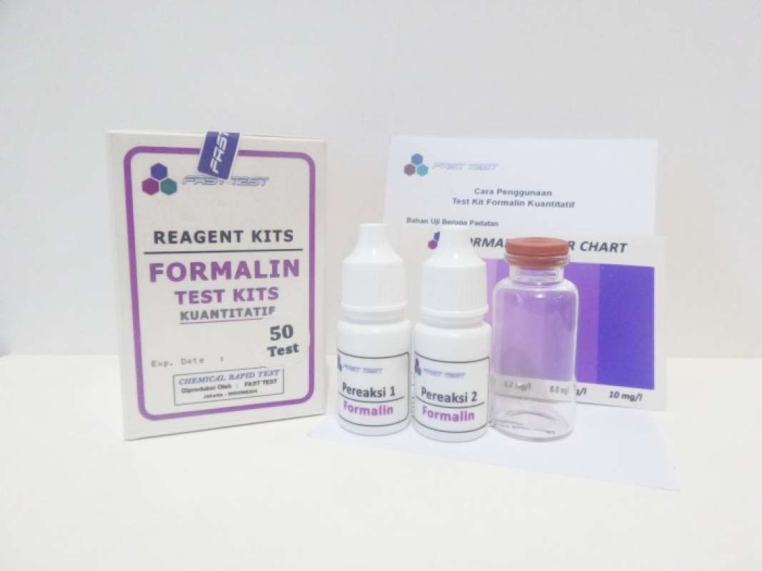 Jual Test Kit Formalin Kuantitatif 50 Test / Formaldehyde Testkit Di ...