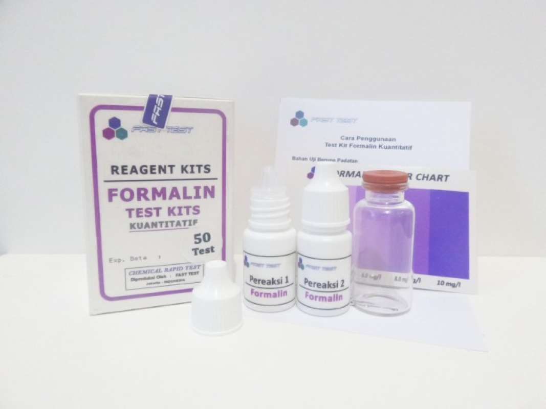Jual Test Kit Formalin Kuantitatif 50 Test / Formaldehyde Testkit Di ...