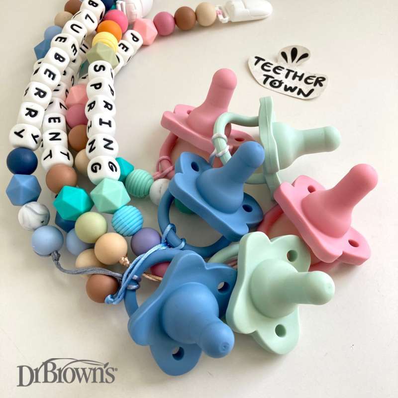 Jual DR. BROWNS PACIFIER SET (Happy Paci + Tali Nama Custom) - 3 Huruf ...