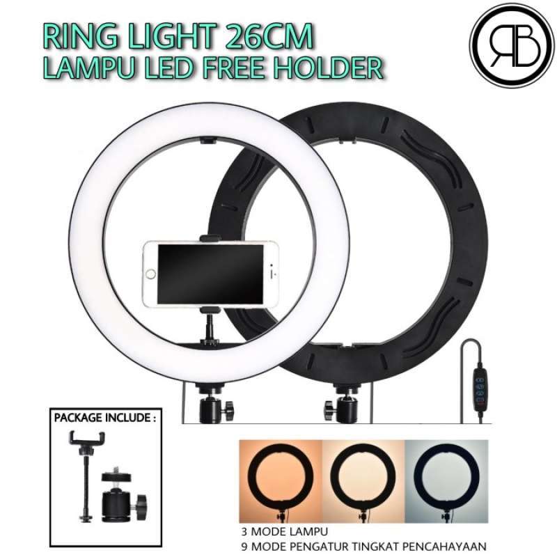 Promo Ring Light 26cm - Lampu Tik Tok Bigo Live Broadcasting - Lampu ...