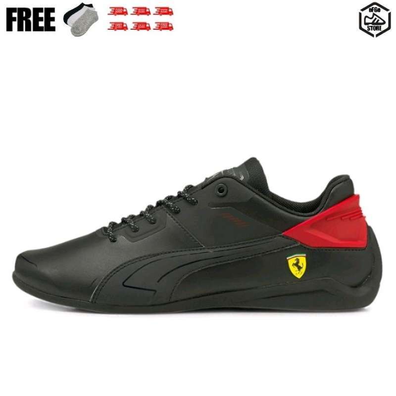 Promo Sepatu Sneakers Pria Puma Scuderia Ferrari Drift Cat Delta Black ...