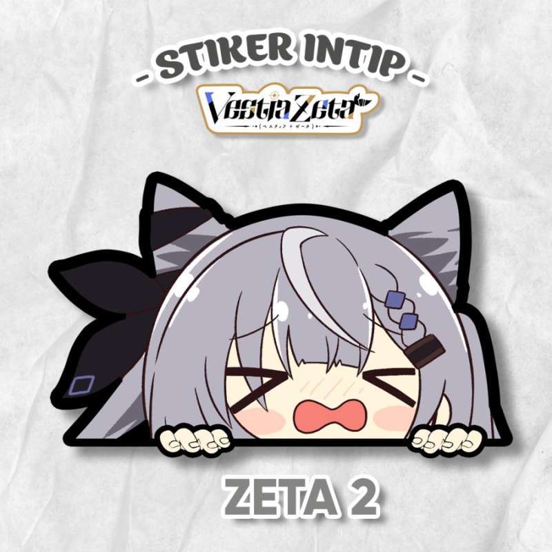Jual Stiker Intip Vestia Zeta Hololive Vtuber Anime Sticker Waterproof ...