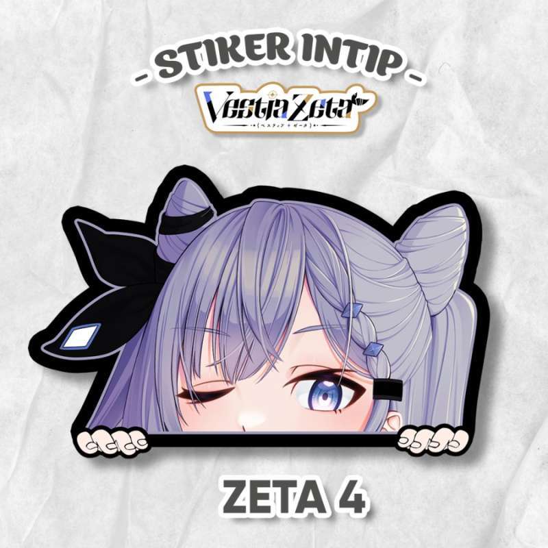 Jual Stiker Intip Vestia Zeta Hololive Vtuber Anime Sticker Waterproof ...