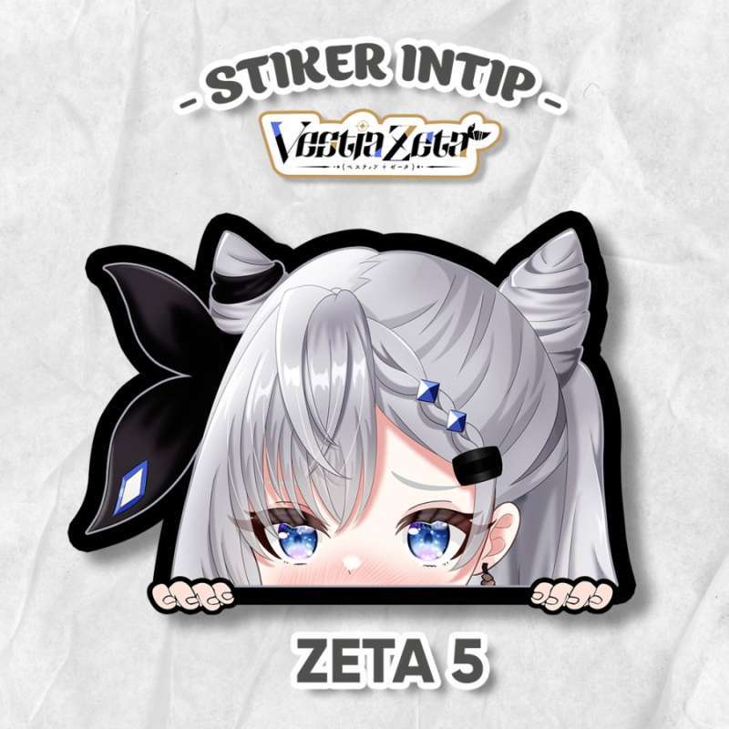 Jual Stiker Intip Vestia Zeta Hololive Vtuber Anime Sticker Waterproof ...