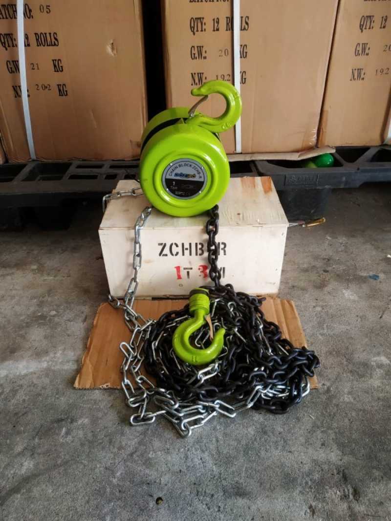 Jual Takel Chain Block 1T X 3M Chainblock Hoist 1 Ton 3 Meter Katrol di ...