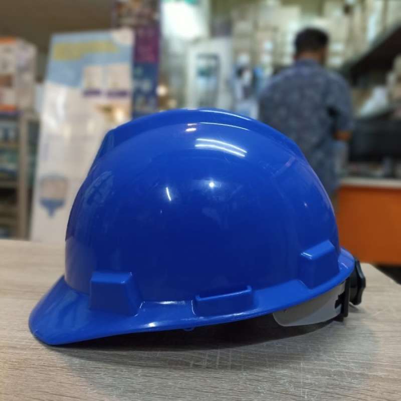 Promo helm safety krisbow sarangan fastrack dan tali dagu warna biru ...