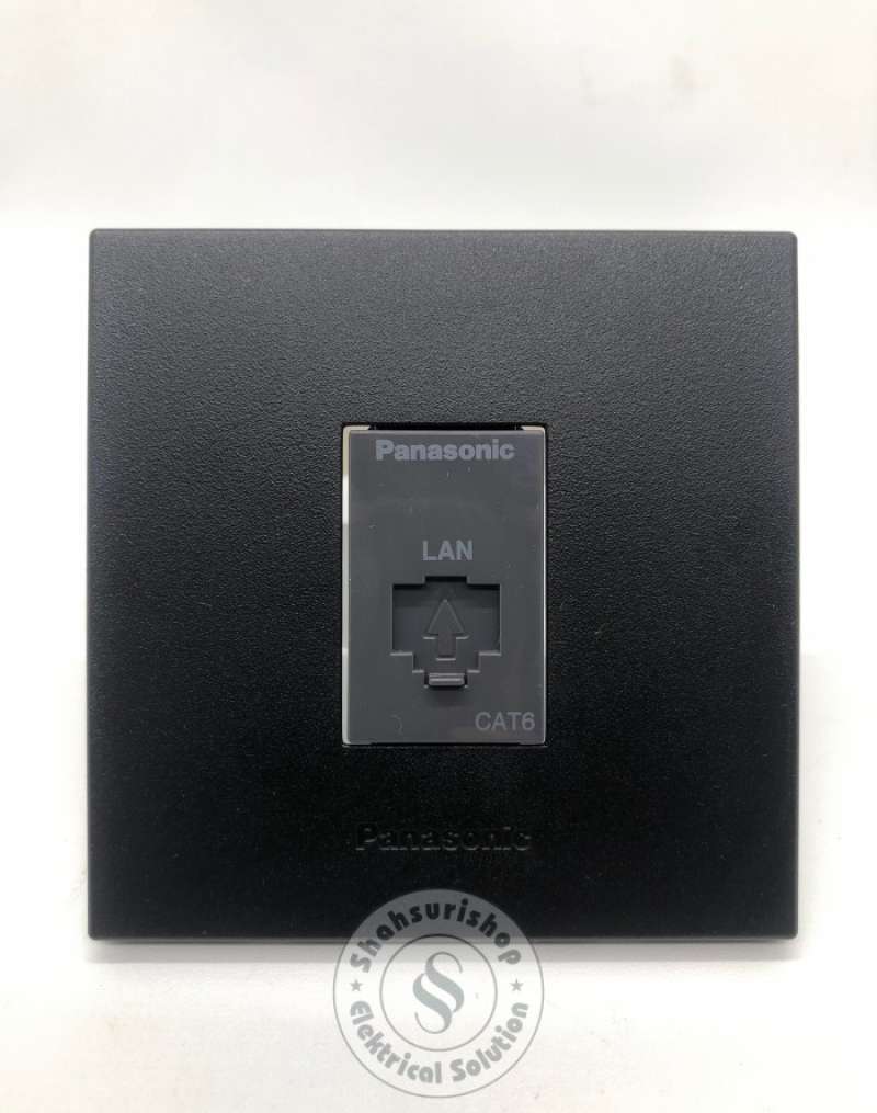 Promo STOP KONTAK OUTLET DATA CAT6 PANASONIC + FRAME HITAM WESJ78019B ...