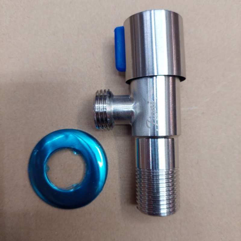 Promo stop kran air 1/2 single stopkran kloset wastafel sink stainless ...