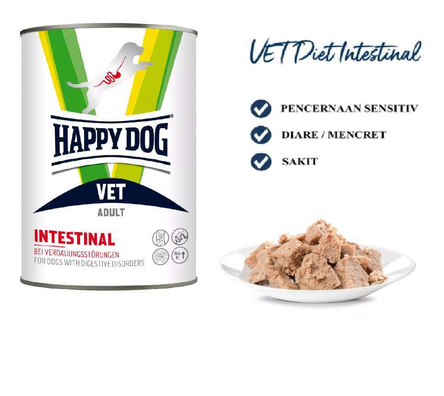 Jual Happy Dog Vet Diet Intestinal Dog Wet Food 400gr - Makanan Basah ...