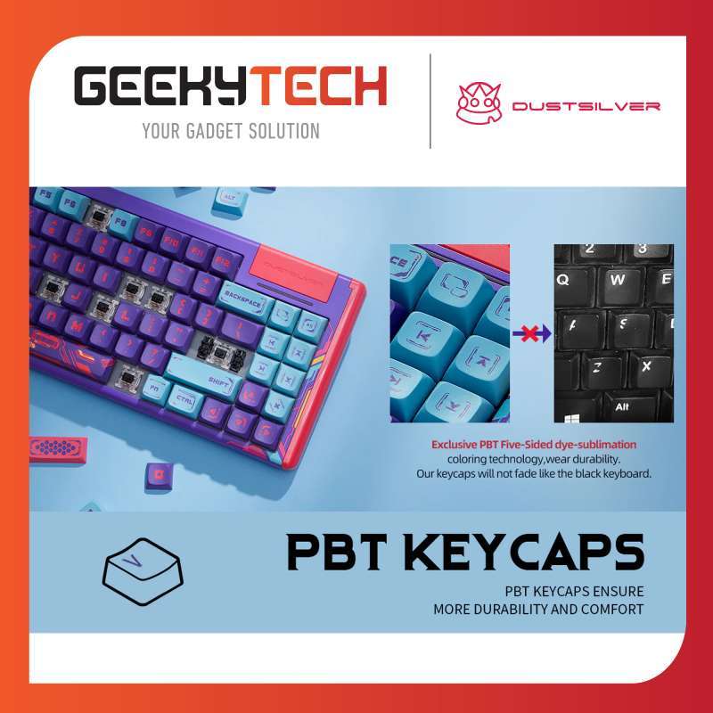 Jual DUSTSILVER CYBERPUNK PRO TKL RGB Backlit Hot-Swappable Keyboard di ...