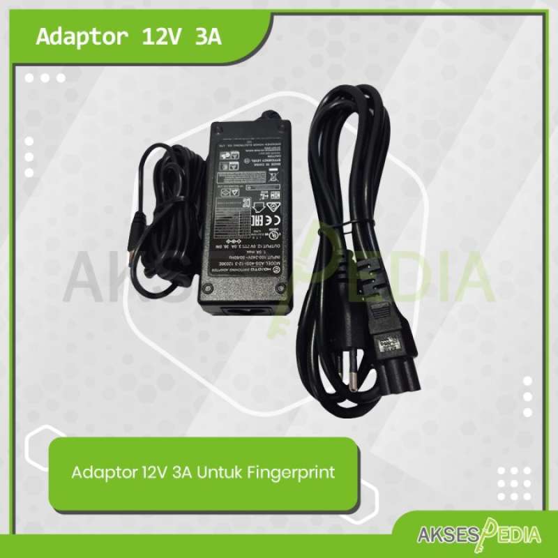 Promo Adaptor Original Mesin Absensi 12V 3A Diskon 23% di Seller ...
