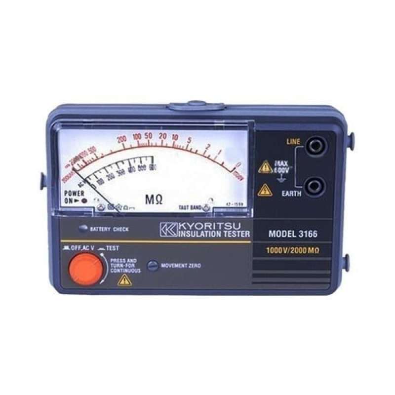 Jual KYORITSU ANALOG INSULATION TESTER 3166/MEGGER 1000v di Seller Volt ...