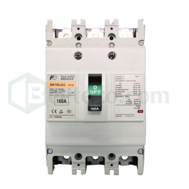 Jual FUJI MCCB NFB BW160JAG 3P 150A 30KA ORIGINAL di Seller Volt ...