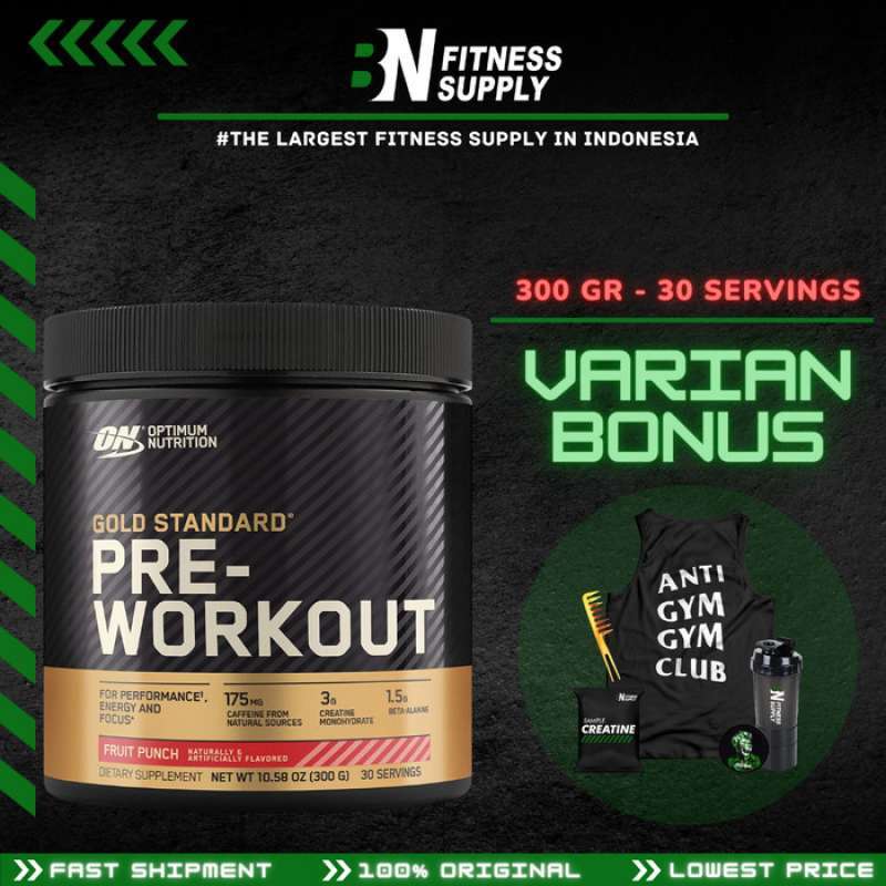 Promo ON Optimum Nutrition Gold Standard Pre Workout Diskon 33% di ...