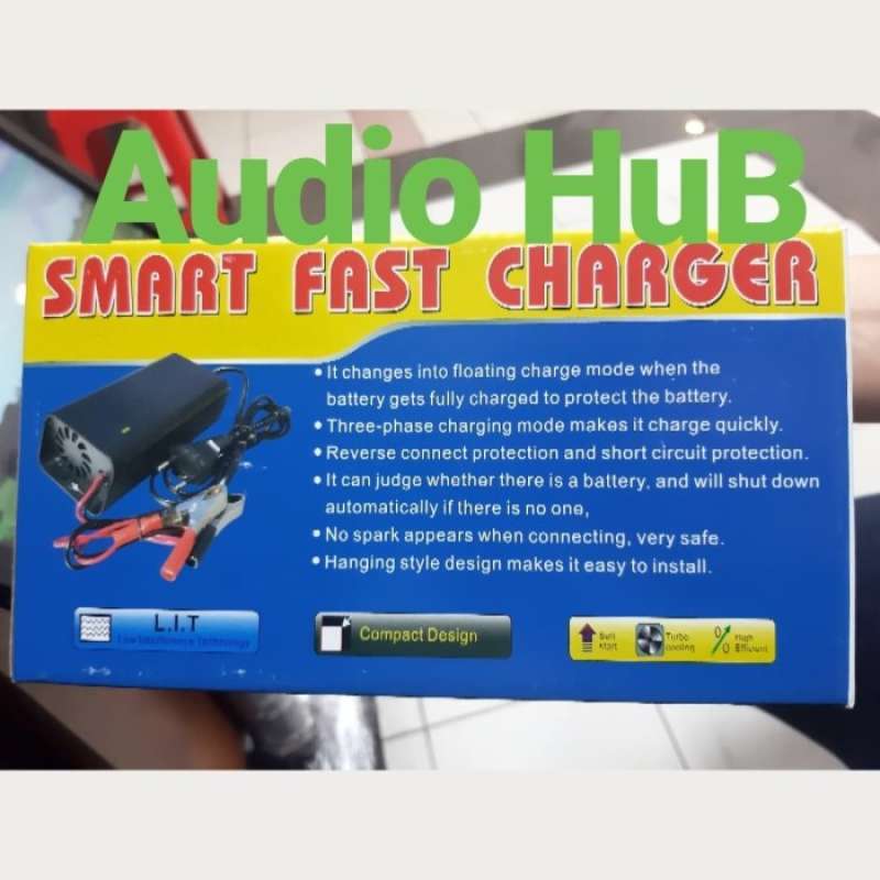 Jual Limited Smart Fast Charging Charger Aki Accu 12V 10A 12 Volt 10 ...