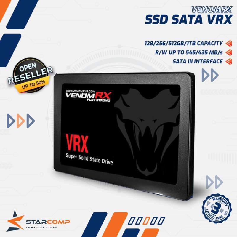 Jual SSD VENOMRX VRX 2.5 SATA III / SSD VENOM RX 128GB / 256GB / 512GB ...