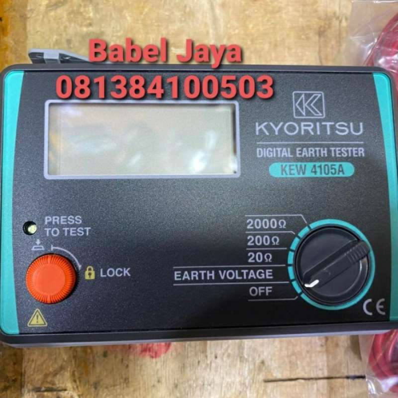 Promo Megger KYORITSU KEW 4105A Digital Earth Tester atau Megger Tanah ...