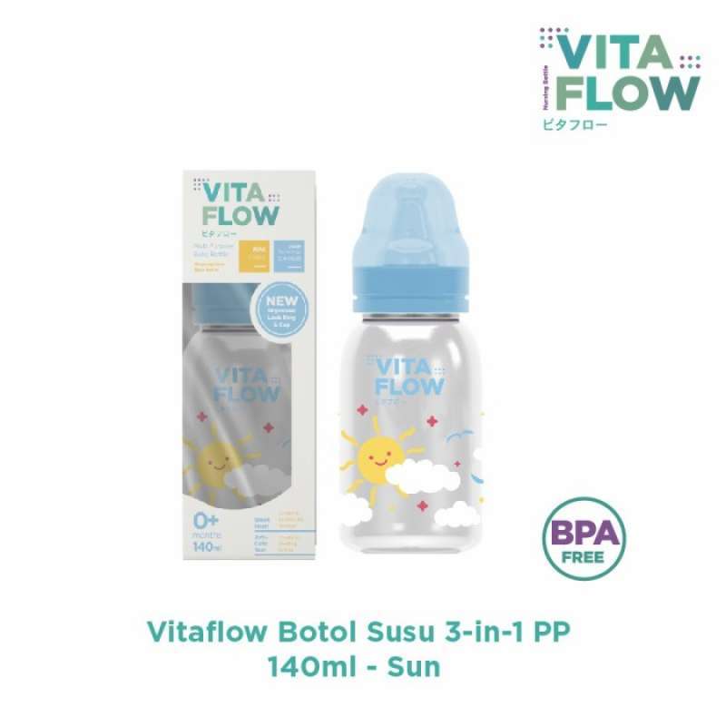 Jual VITAFLOW Botol Susu 140ml Sky Series di Seller Elona Baby Shop ...