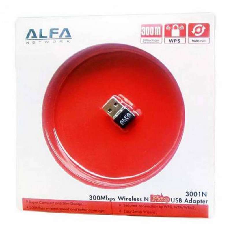 Jual Alfa Wifi USB Adapter Mini 3001N 300 MBPS Support Win 10 di Seller ...