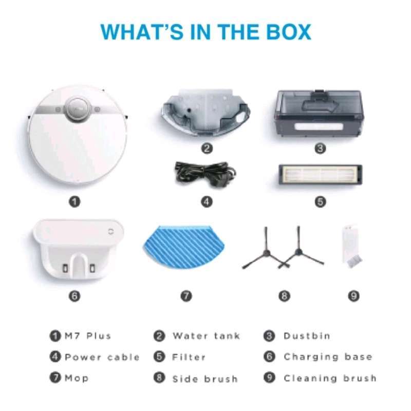 Jual Midea M7+ Smart Robot Vacuum Cleaner 2 In 1 Sweep & Mop Lds ...