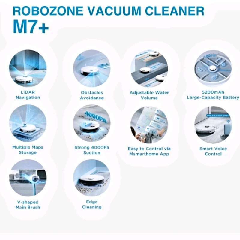 Jual Midea M7+ Smart Robot Vacuum Cleaner 2 In 1 Sweep & Mop Lds ...