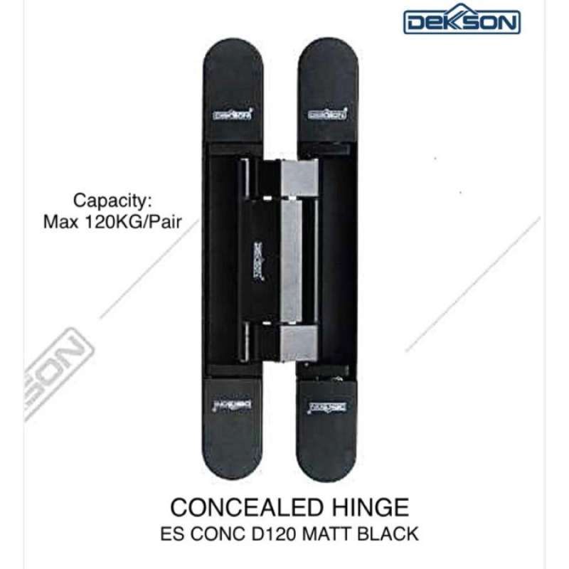 Promo Dekson Engsel Concealed Hinge D120 Hitam Black Dekkson Diskon 23% ...