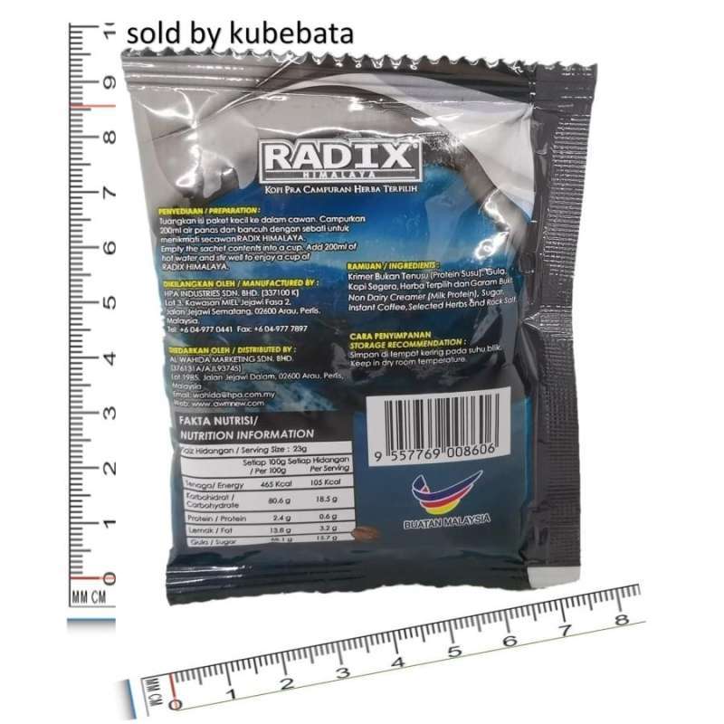 Jual Paket 1Kg (50 sachet) radix himalaya hpa malaysia impor 100% ...