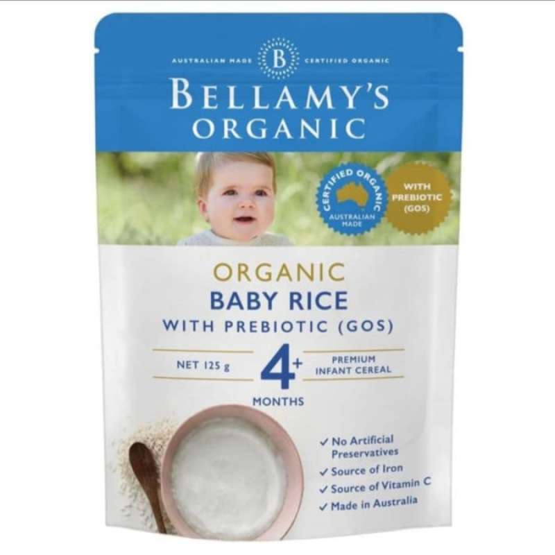 Jual bellamy's organic baby rice with prebiotic God 125gr di Seller ...