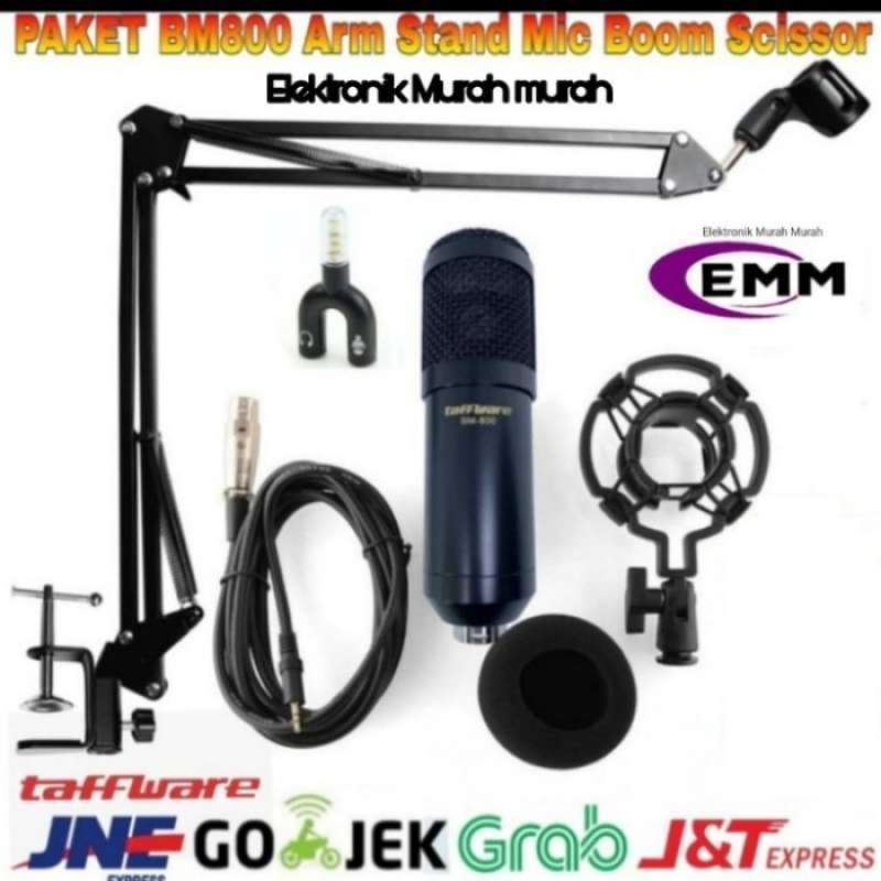 Jual Mic Condenser Bm800 With Splitter/microphone Condenser Bm 800 ...