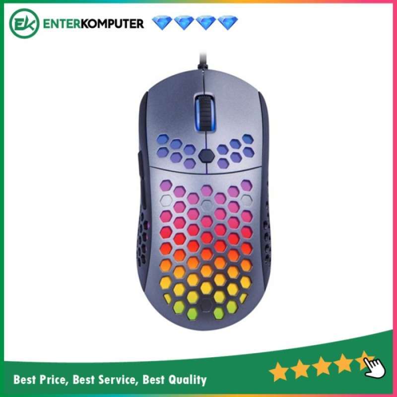 Jual 1STPLAYER Gaming Mouse FIREBASE M6 - Honeycomb & RGB Effect ...