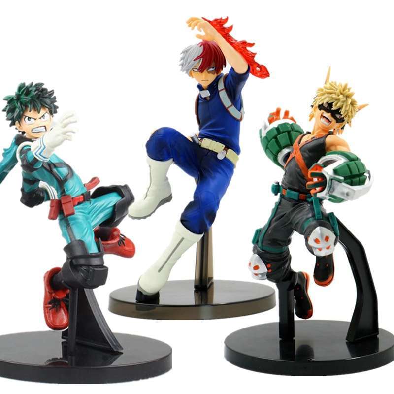 Jual Action Figure Anime My Hero Academia 3 Character Ukuran 17CM ...