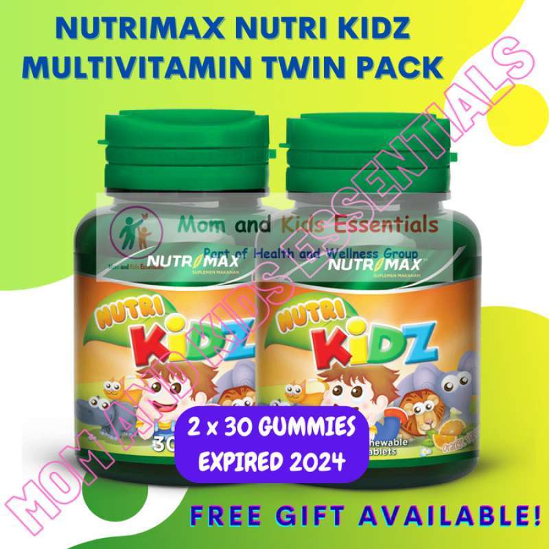 Jual Nutrimax Nutri Kidz Multivitamin 30 Tablet Kunyah Nutrikidz Kids ...