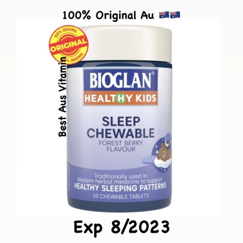 Promo BIOGLAN KIDS SLEEP CHEWABLE 50 TABLETS ORIGINAL AUSTRALIA Diskon ...
