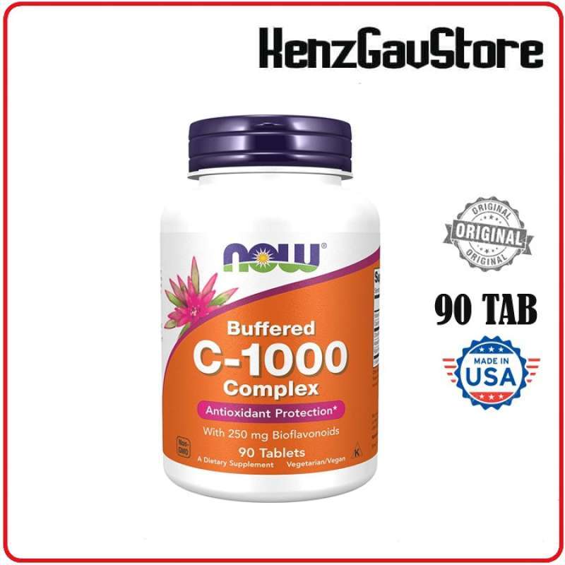 Jual Vitamin C 1000 Mg Buffered Complex Now Foods 90 Tablets Di Seller Nur Nur Toko - Tegal ...