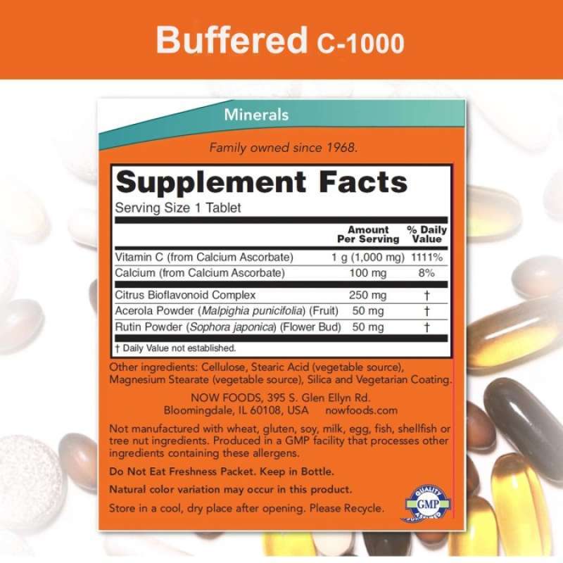 Jual Vitamin C 1000 Mg Buffered Complex Now Foods 90 Tablets Di Seller Nur Nur Toko - Tegal ...