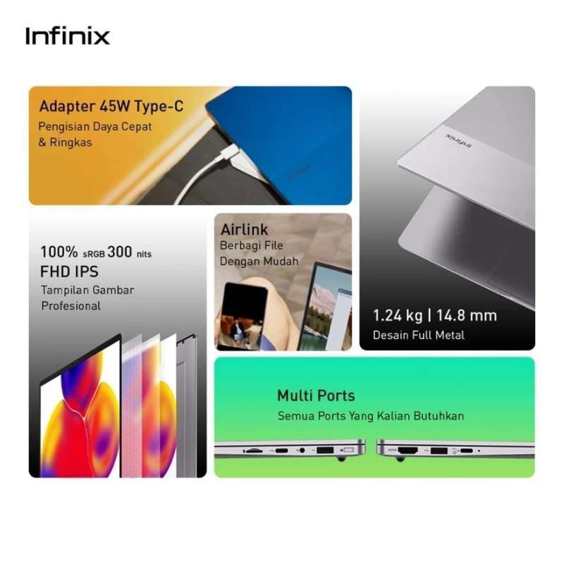 Jual Infinix Inbook X2 Notebook - Red Metal ( i3-1005G1 / 4GB / 256GB ...
