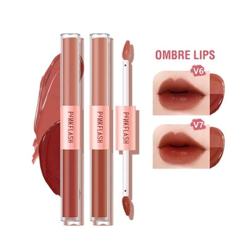 Jual Duo Lipgloss Double Sense 2 In 1 Lipstick Pinkflash Pink Flash ...