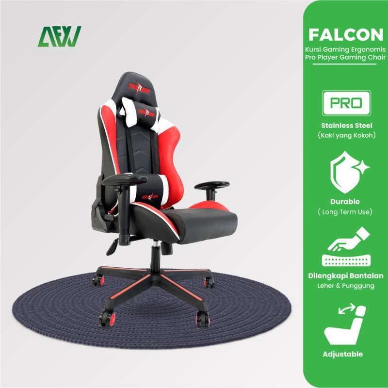 Jual FALCON Kursi Gaming Ergonomis Premium Quality Gaming Chair di Seller All For Work Indonesia ...
