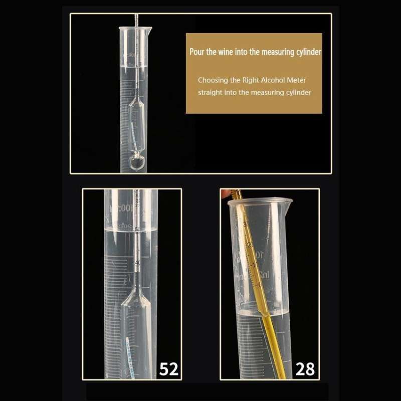 Jual 3 Buah/set Hydrometer Alat Ukur Alkoholmeter Alkohol Meter Alcohol ...