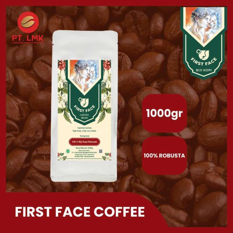 Jual First Face Coffee 100% Robusta Mix Blend Biji Kopi 1 Kg di Seller ...