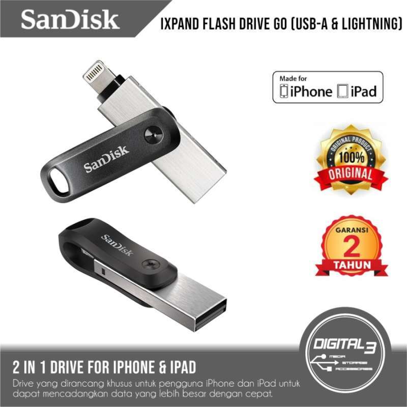 Jual Sandisk Ixpand Flash Drive Go USB to Lightning Iphone Ipad OTG ... Jual Sandisk Ixpand Flash Drive Go USB to Lightning Iphone Ipad OTG ...