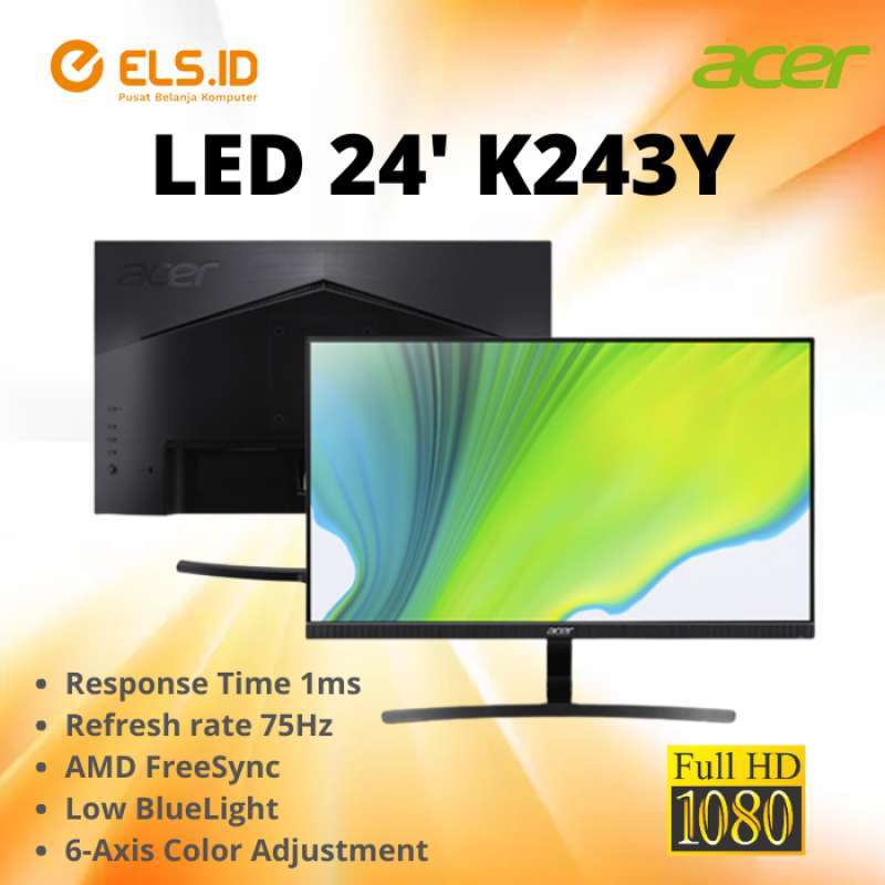Jual Monitor Led Acer 24' K243y Full Hd Ips 75hz Di Seller Els Computer ...
