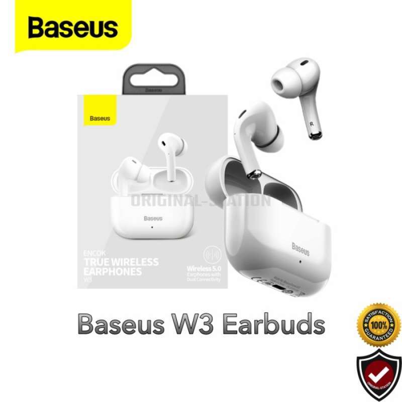 Promo Baseus ENCOK W3 TWS Bluetooth In-Ear Earbuds Sterek Wireless ...