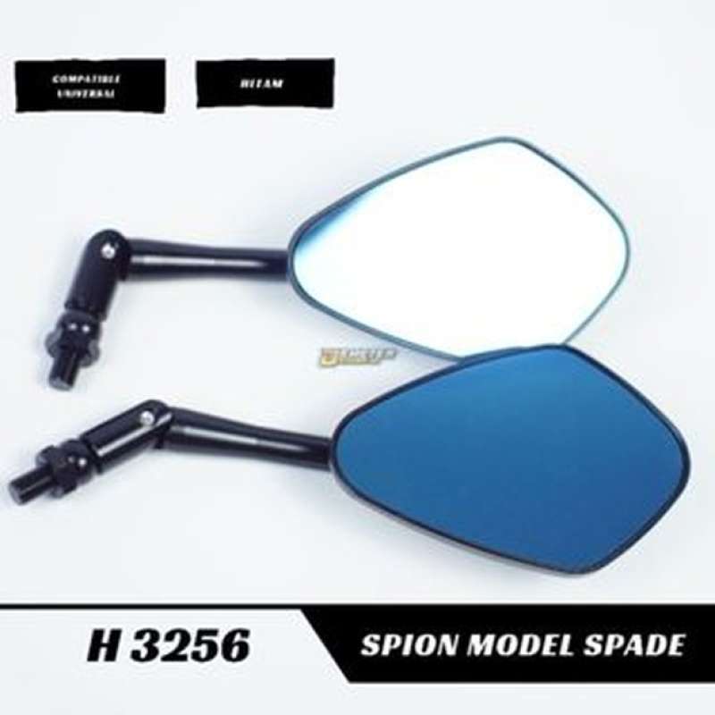 Jual Spion Model Oktagon Ellise Agv Mirror Blue Oval Full Aluminium ...