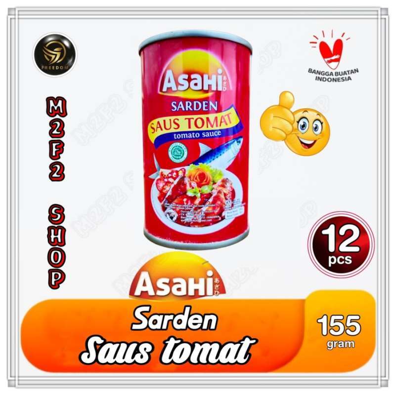 Promo Ikan Sarden ASAHI Sardines Dalam Saus Tomat - 155 gr (Kemasan 12 ...